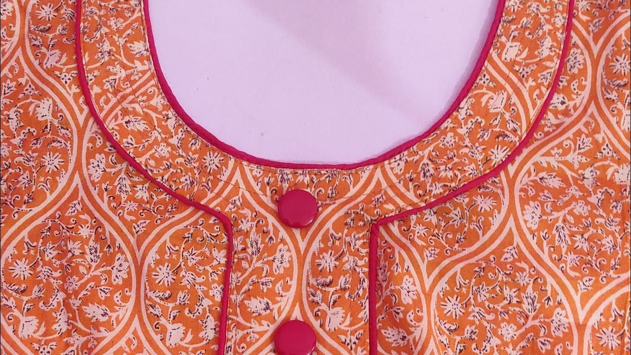 Gale ka design with piping aur botton ke sath #easy #youtube #viral ...