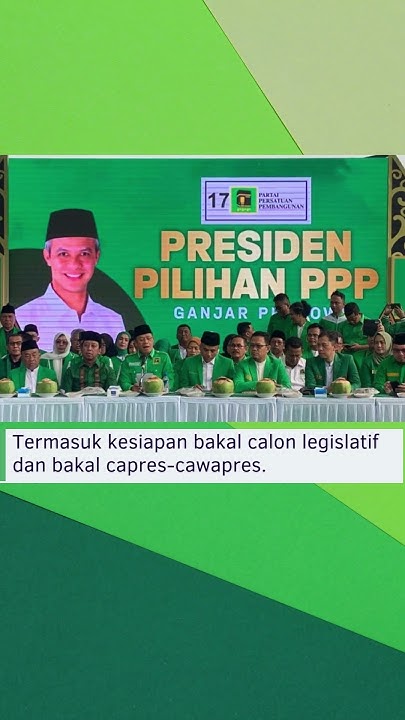 PPP Resmi Usung Ganjar Pranowo Jadi Capres 2024 - YouTube