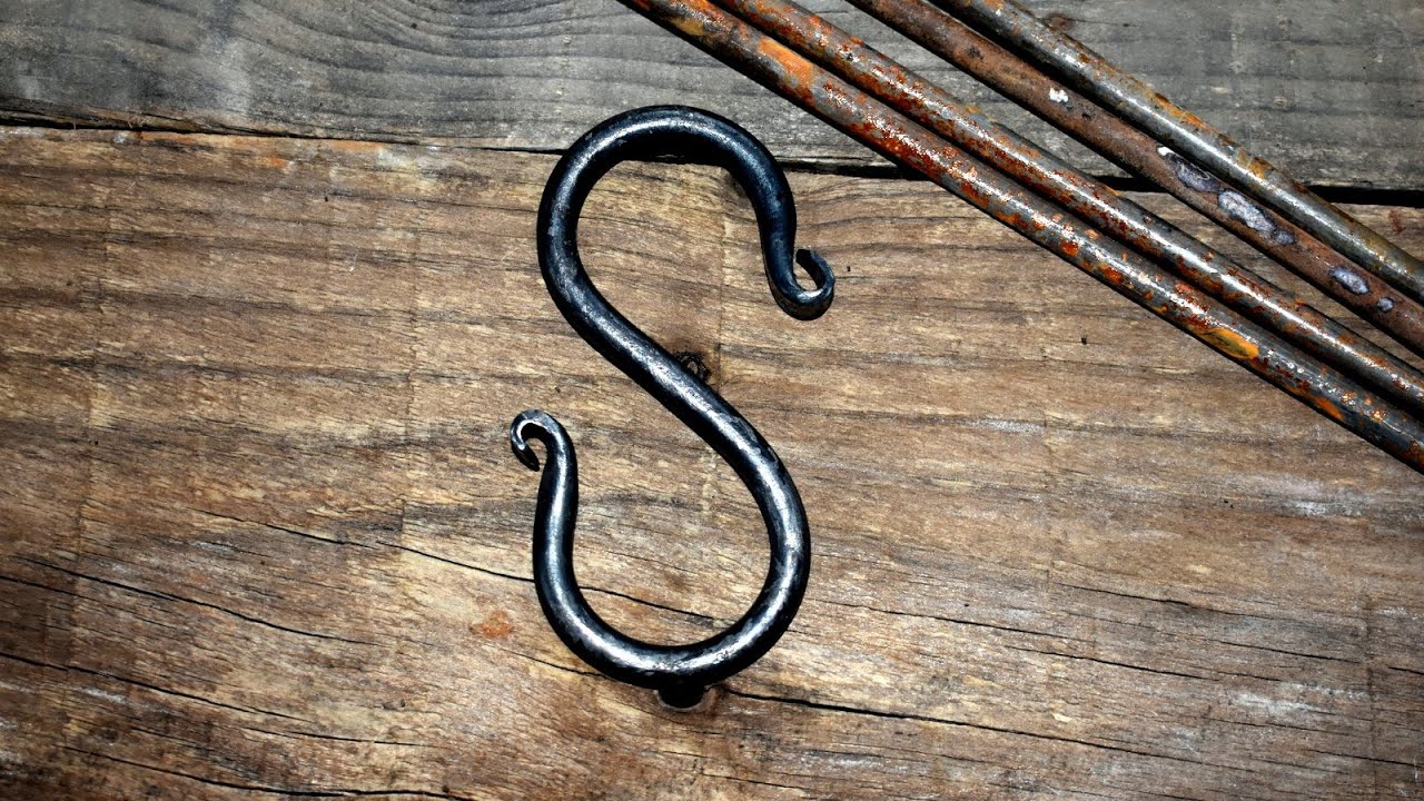 Blacksmithing for beginners: Simple "S" Hook - YouTube
