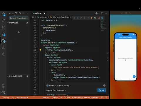 Flutter bloc. Counter - YouTube