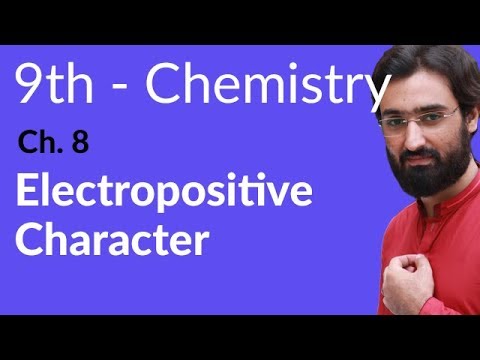 Matric part 1 Chemistry, Electropositive Character - Ch 8 - 9th Class ...