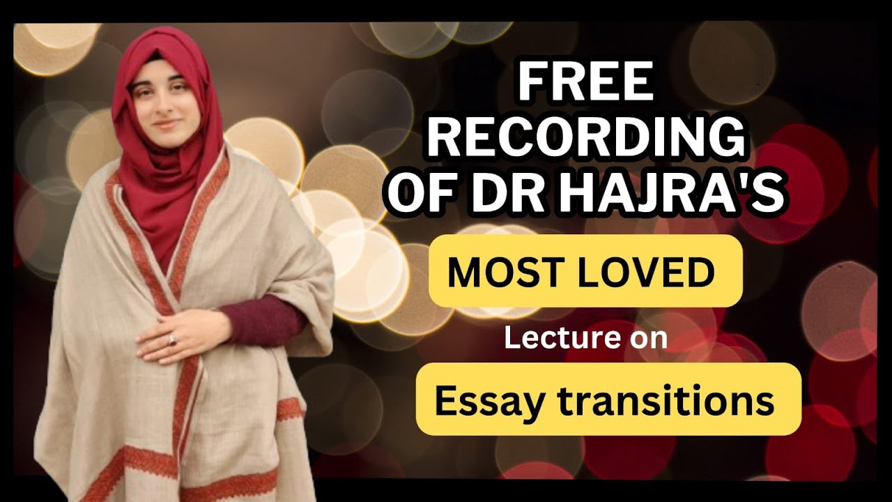 The most high yield lecture on CSS/PMS/UPSC Essay transitions| Free ...