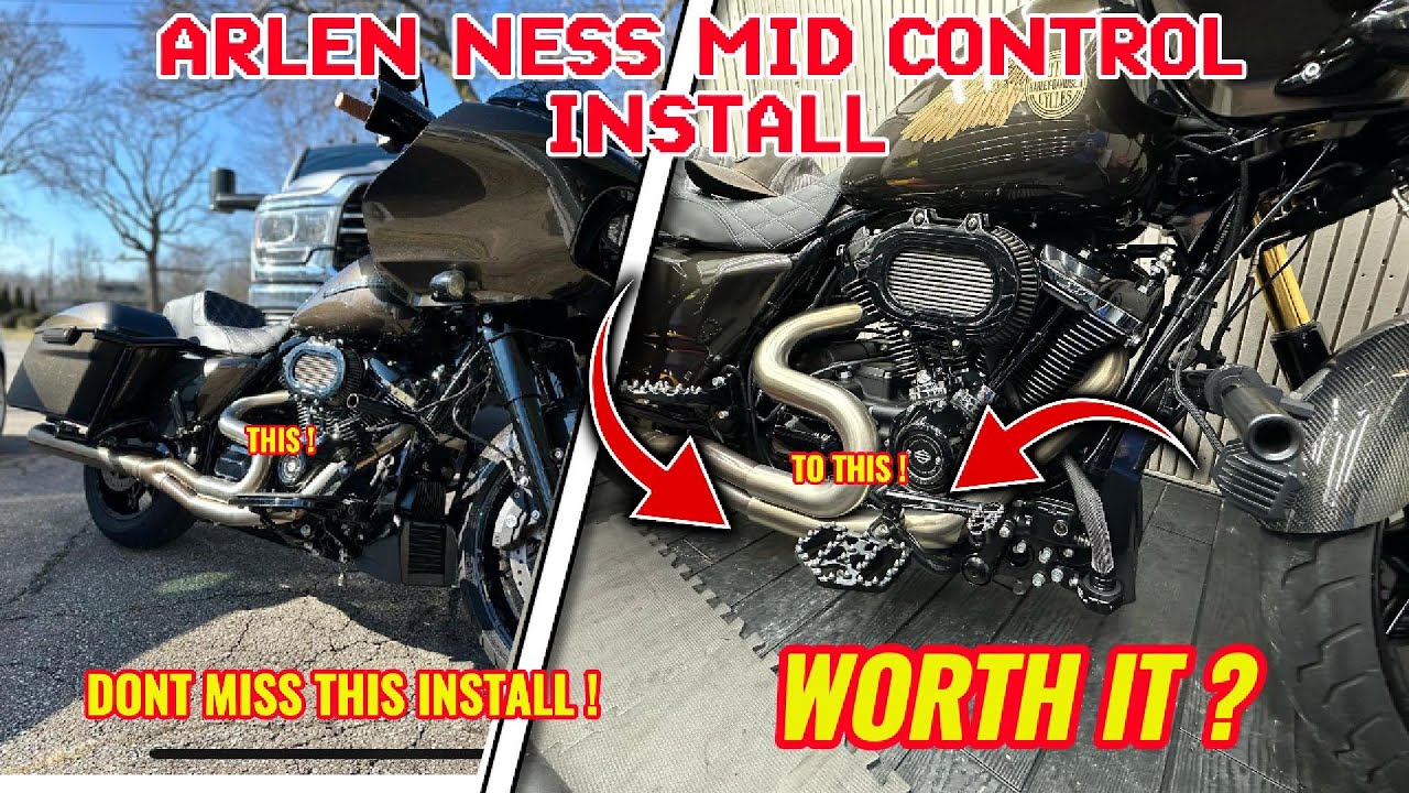 Harley Bagger UPDATED Arlen Ness mid control install - YouTube