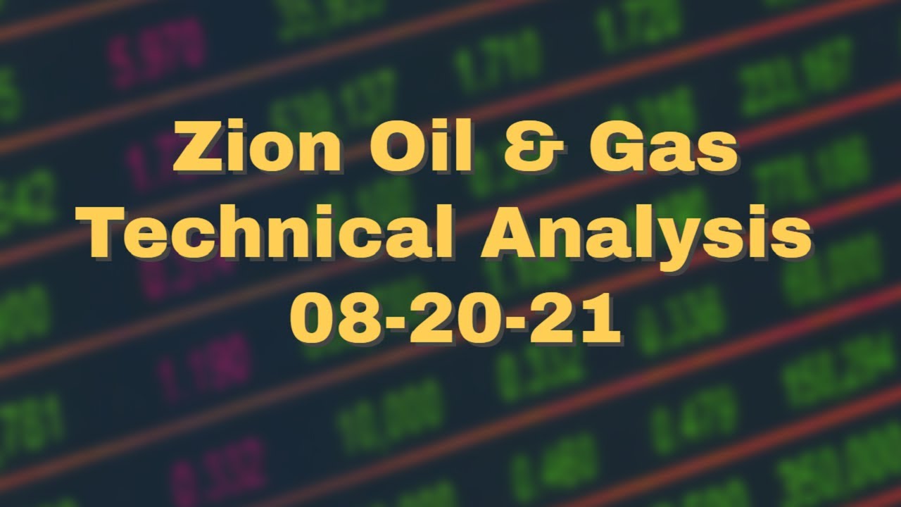 Zion Oil & Gas ZNOG Stock Technical Analysis 08-20-21 - Buy, Sell or ...
