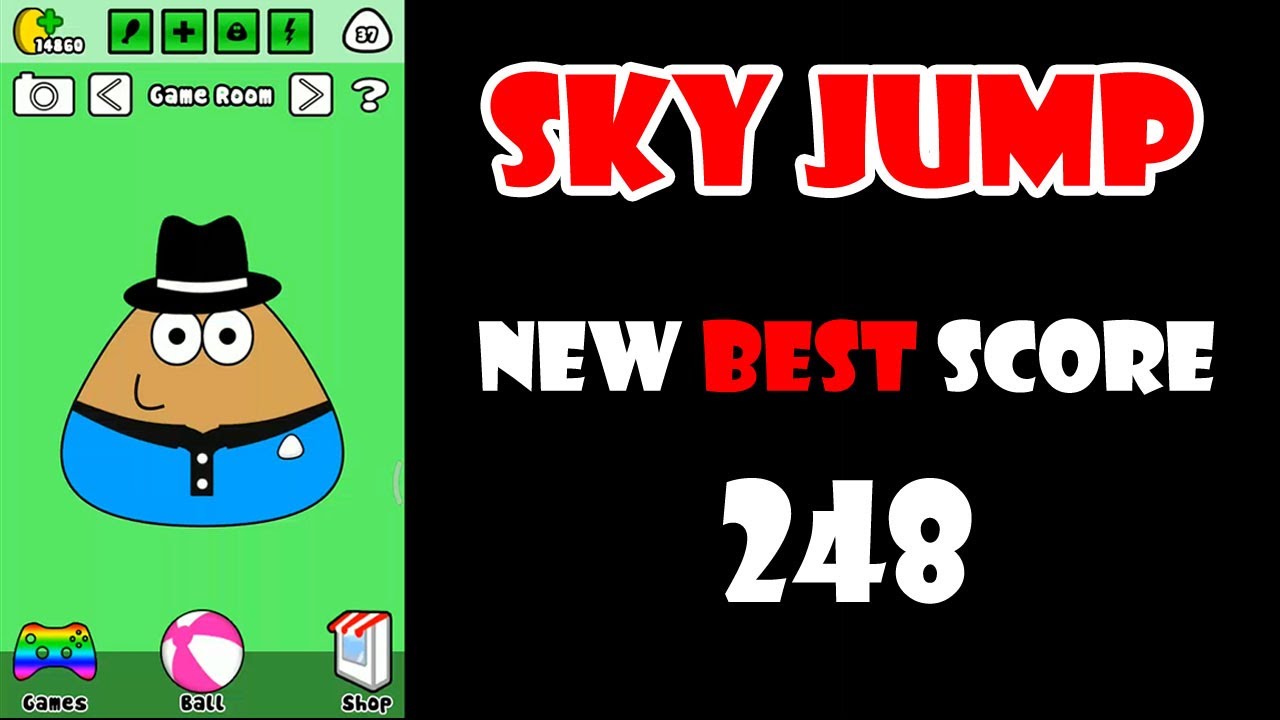 Pou | Sky Jump | New Best Score 248 - YouTube