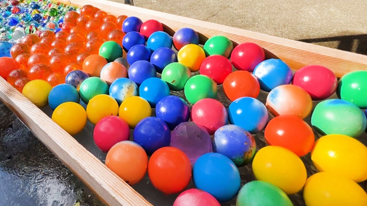 Marble Run ASMR☆1000 marbles & 300 dragon balls + billiard balls - YouTube