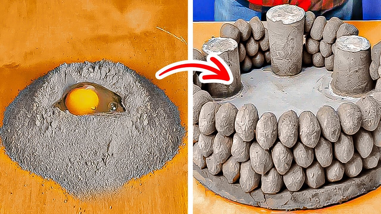 Artwork From Cement At Home: DIY Handmade Cement Decor - YouTube