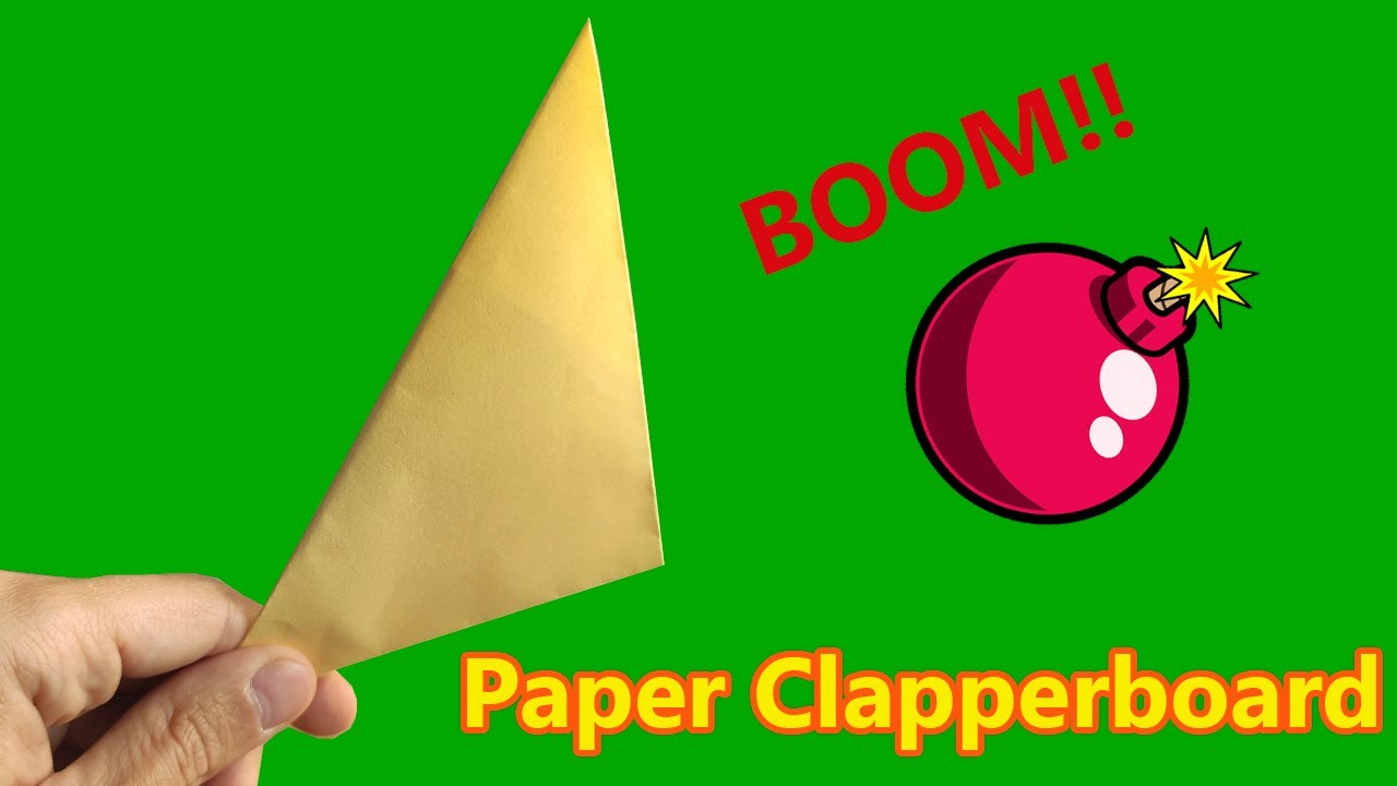 How To Make A Diy Paper Clapperboard || Origami Clapperboard || Easy ...