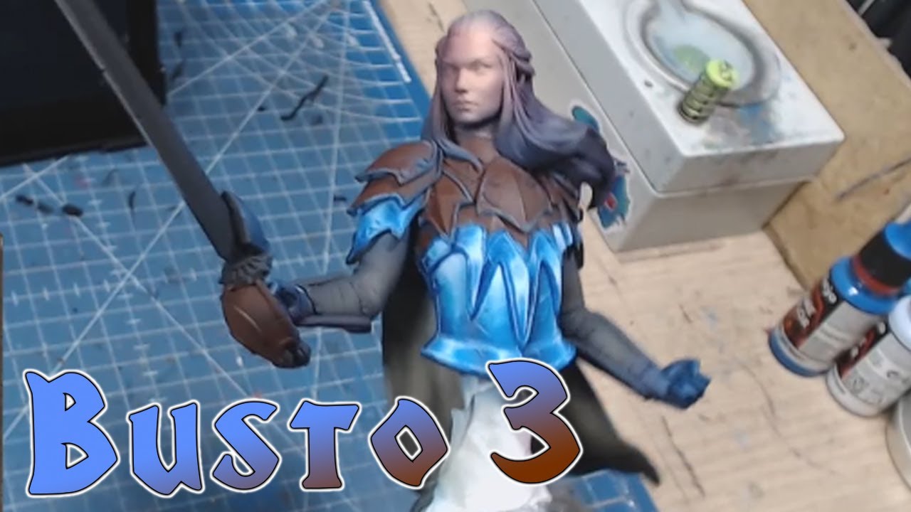 PINTANDO BUSTO AMBER TEPES #3 / UNBOXING TSEUQUEST / NO te apechusques ...