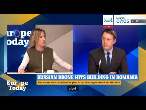 Russian drone strike in Romania \