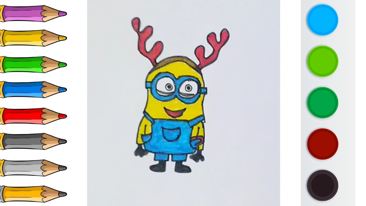 How To Draw a Minion| Minion easy drawing|Easy cartoon character ...