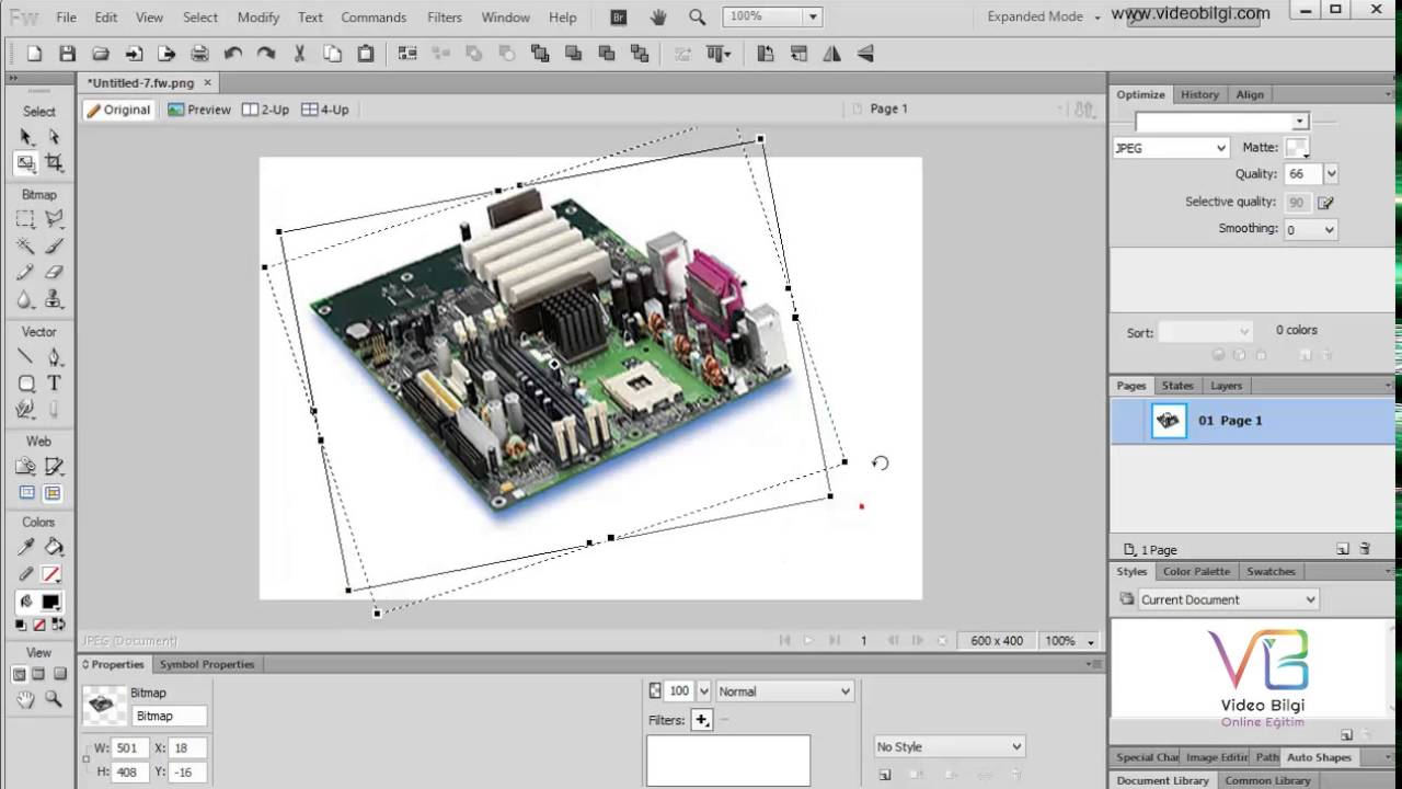 Ders 4: Adobe Fireworks Tools Select Seçim Araçları - YouTube