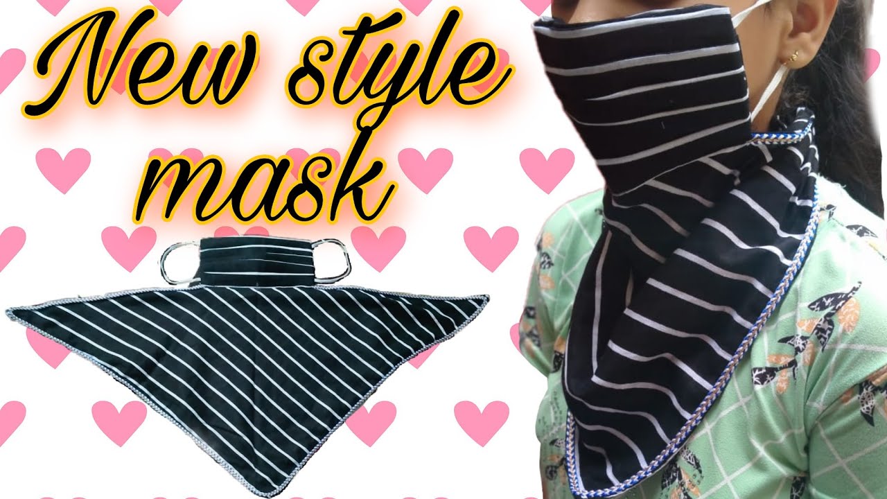 DIY breathable mask at home || how to make stylish and easy mask at ...