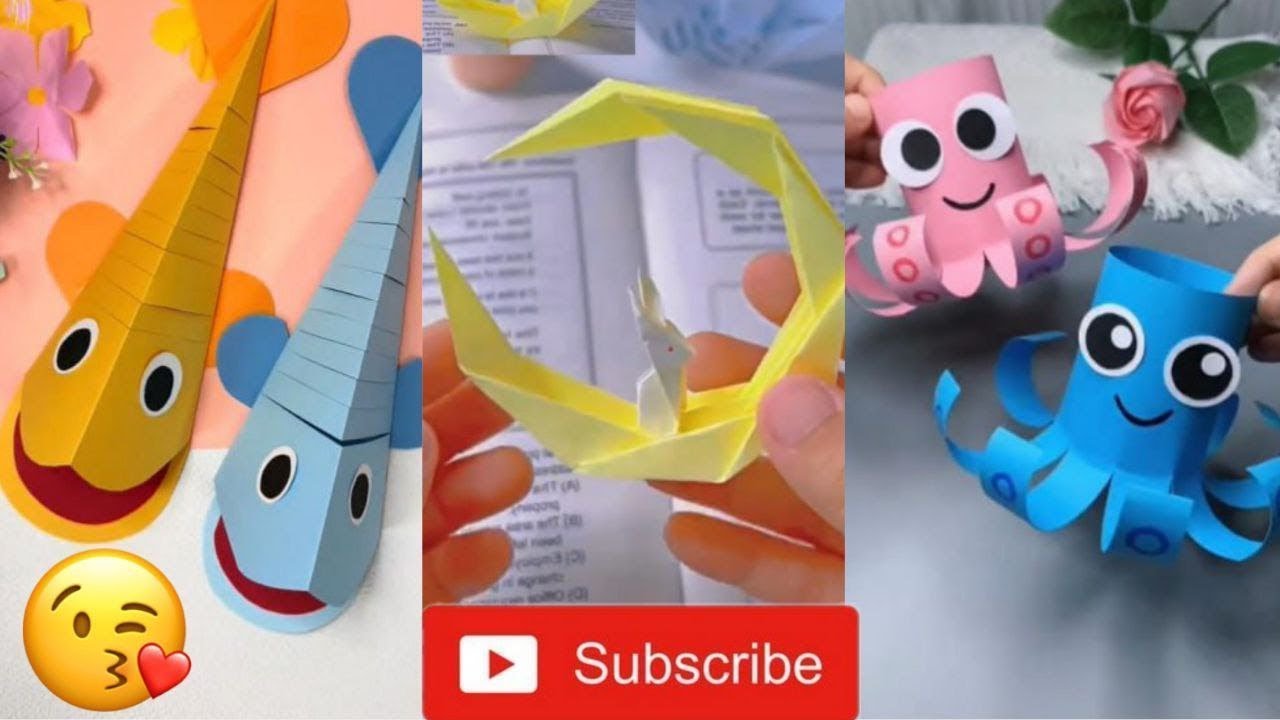 Easy Paper Crafts Anyone Can Do! Best Compilation #1 - YouTube