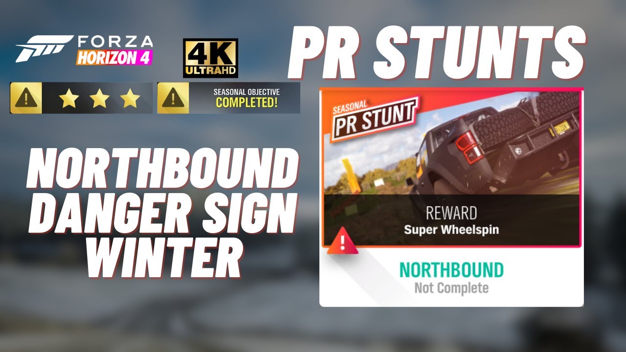 FH4 Northbound Danger Sign PR Stunt - YouTube