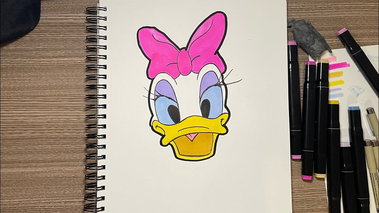 How to draw Daisy Duck - YouTube