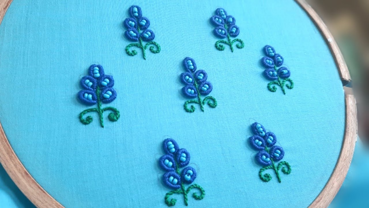 All Over Design for Dress / Kurti / Shirt (Hand Embroidery Work) - YouTube