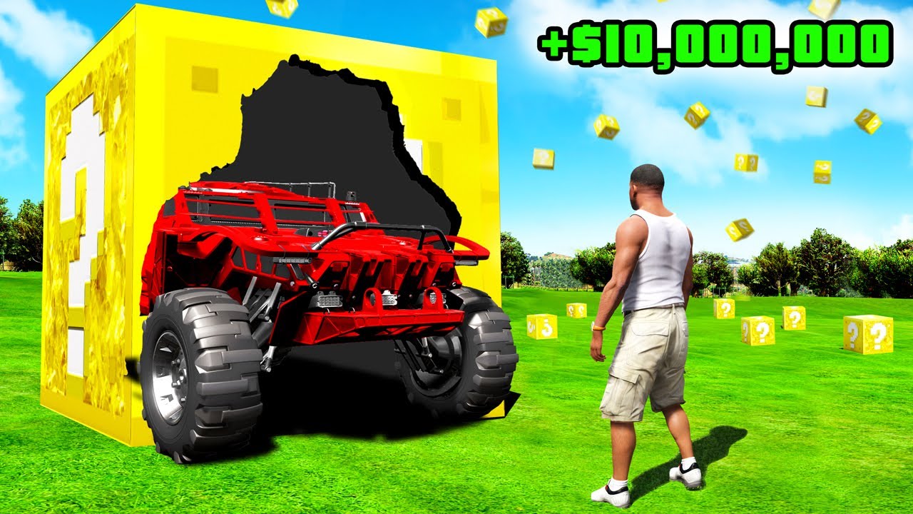 $1 vs $10,000,000 LUCKY BLOCKS in GTA 5! - YouTube