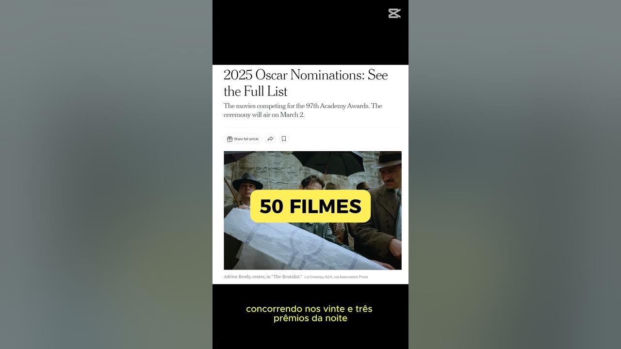 Intro - Maratona do Oscar 2025! #Oscar s2025 - YouTube