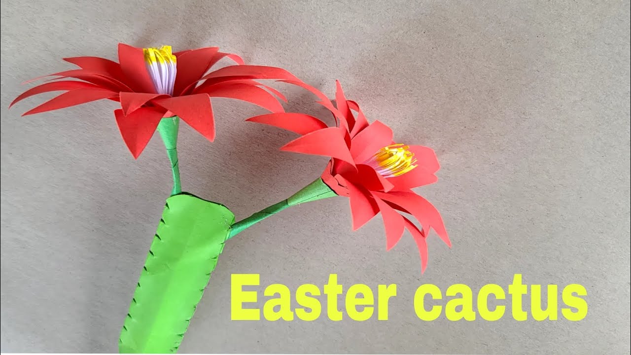 how to make Easter cactus/diy paper/paper amazing/craft flower ...