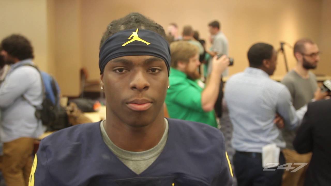 Channing Stribling at Michigan media day - YouTube