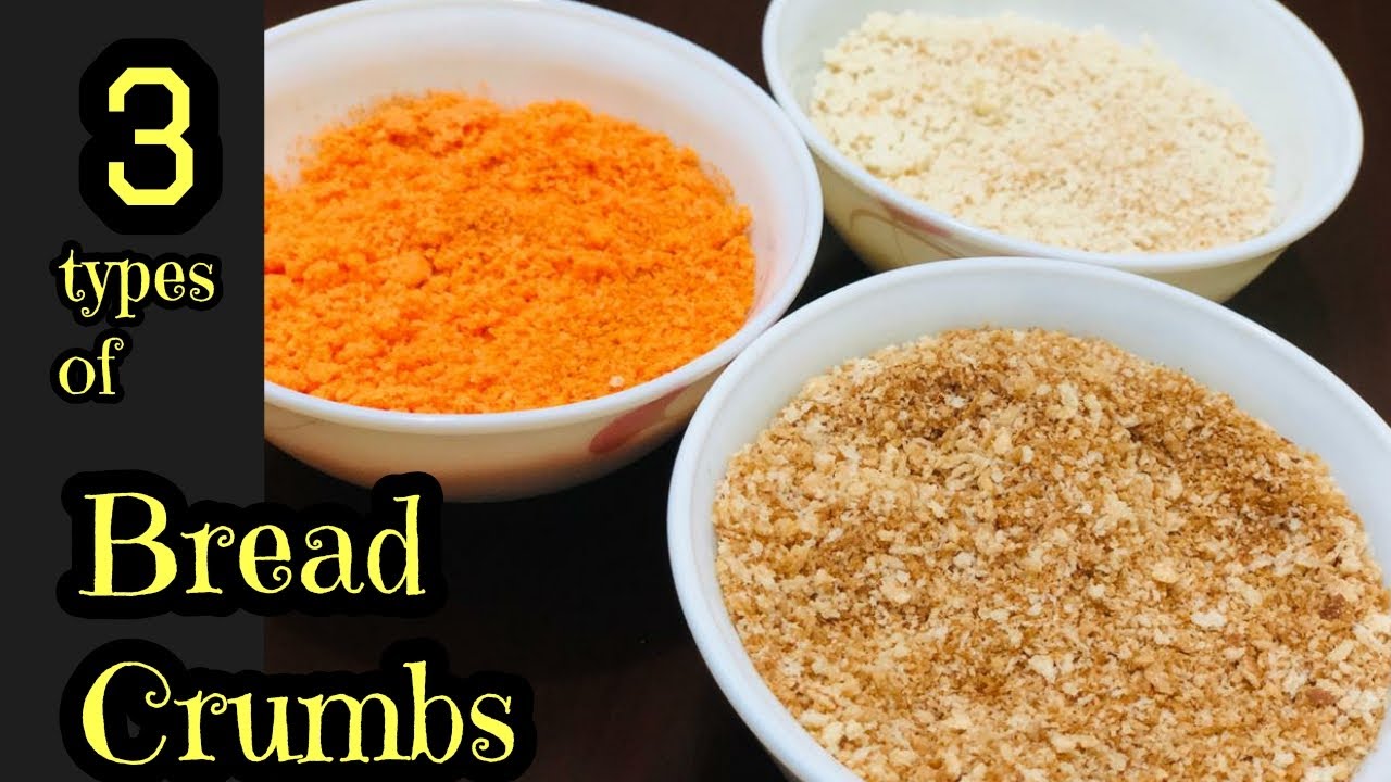 3 types of breadcrumbs recipe || Homemade bread crumbs by yummy food ...