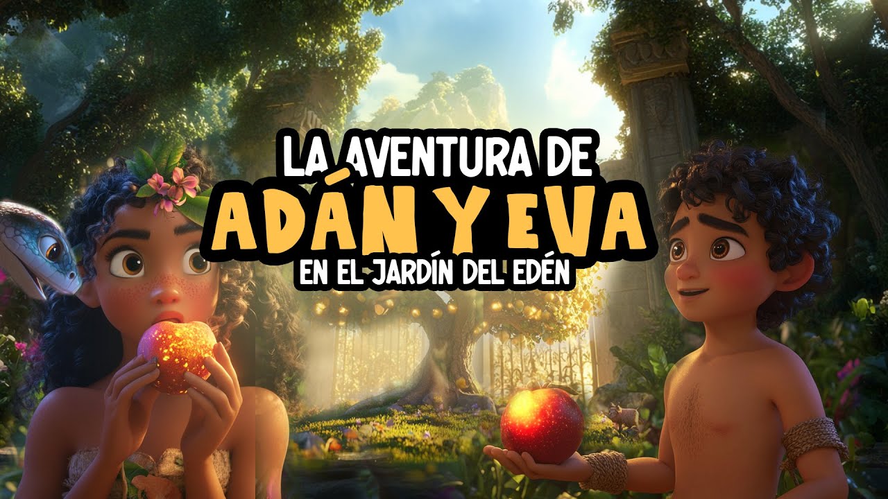Las aventuras de Adán y Eva en el edén | Historia Bíblica Animada - YouTube