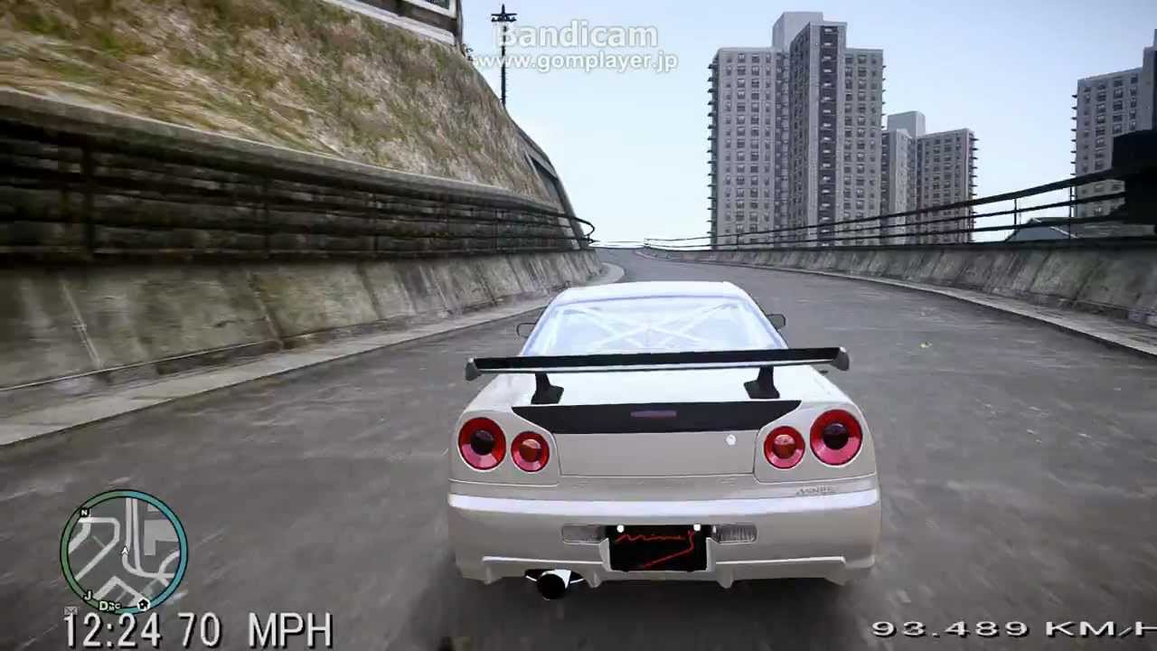 GTAIV Nissan Skyline GTR Engine Sound MOD - YouTube