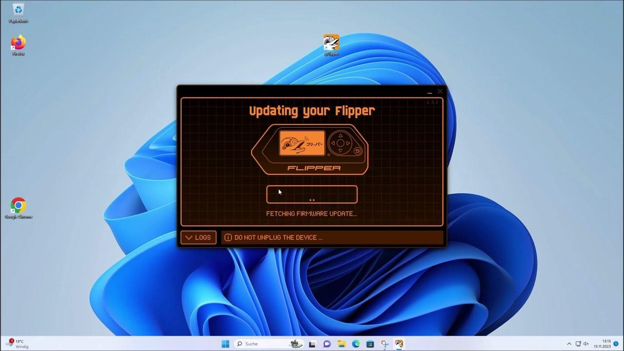 Flipper Zero Firmware update via qFlipper Appclication - YouTube