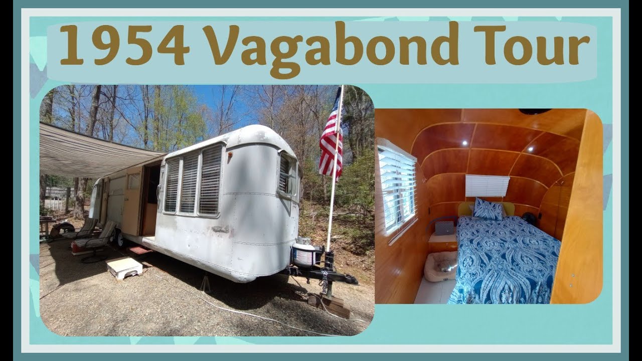 1954 Vagabond Antique Vintage Camper Trailer Tour / Remodel In Progress ...