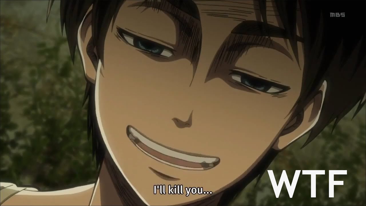 Eren being CREEPY for 1 minute and 10 seconds straight - YouTube