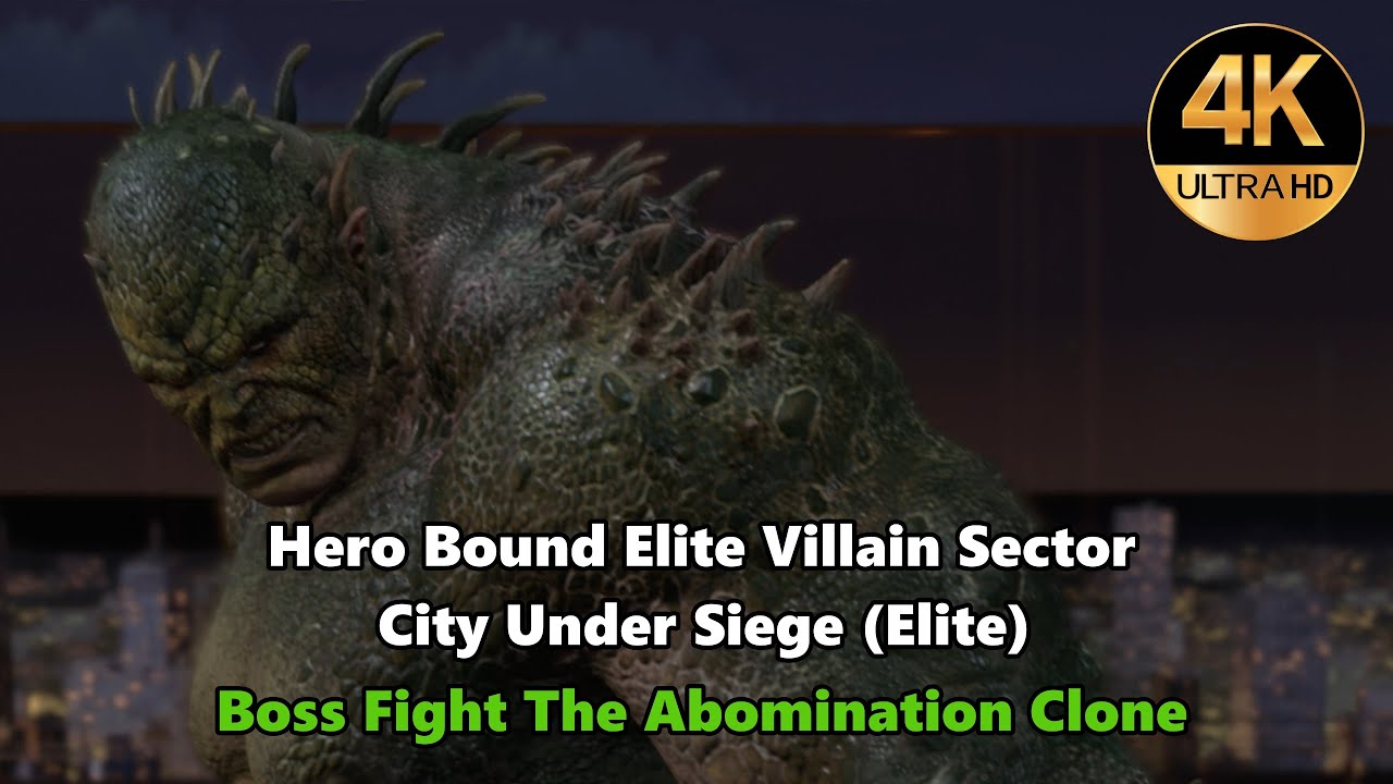 Marvel's Avengers DE The Abomination Clone Boss Fight (City Under Siege ...