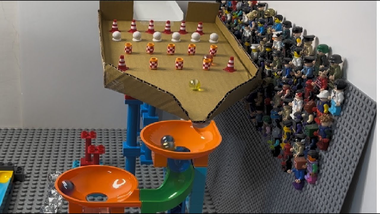 [Marble Run]EP8.Mini Obstacle Cup,Blue Vortex 、Fire Strike、Golden Flash ...