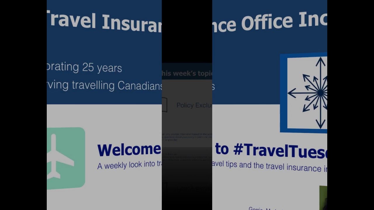 Travel Insurance Office Inc.- Policy Exclusions - YouTube