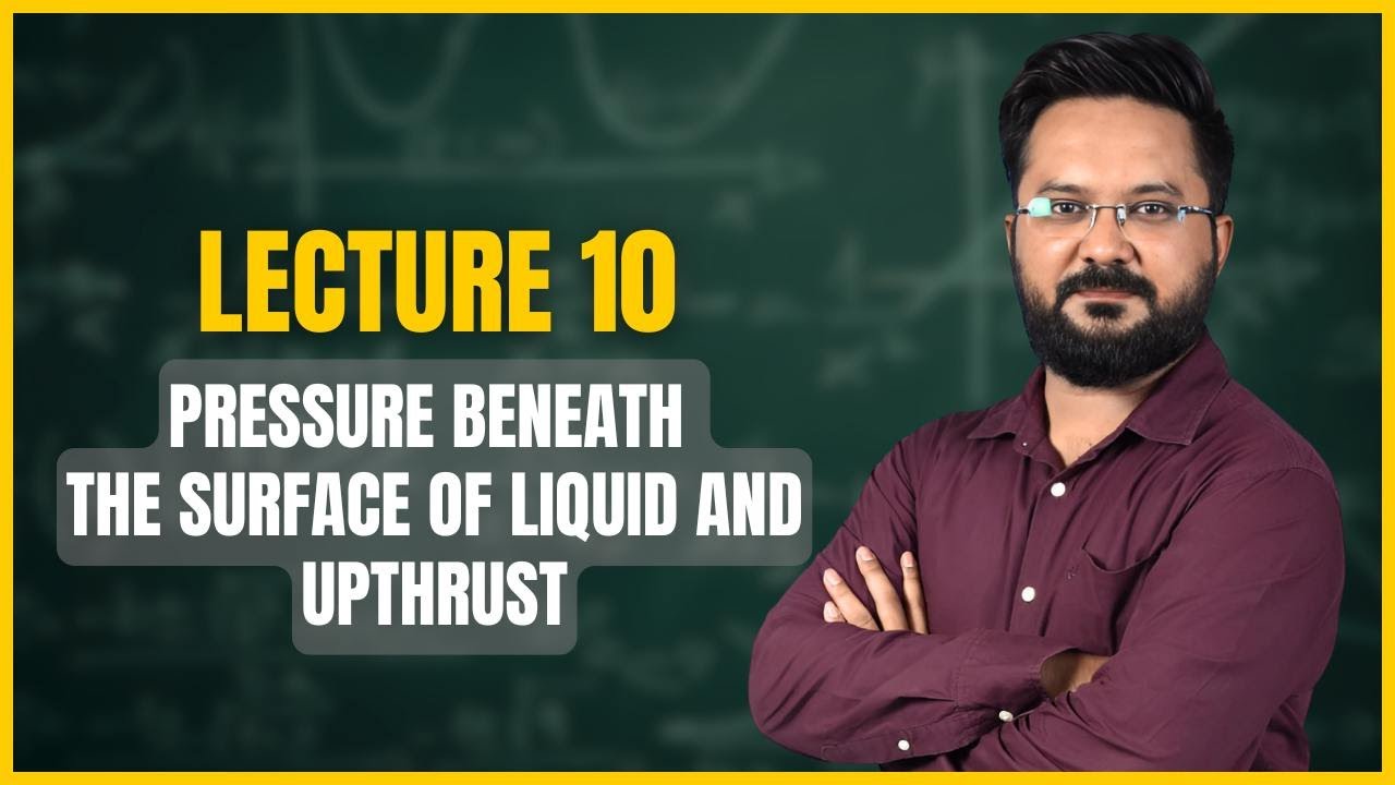 Pressure beneath the surface of liquid and Upthrust | | Force Density ...