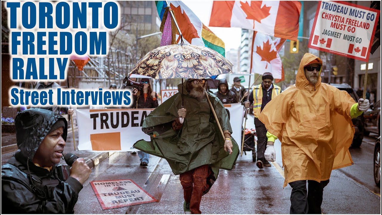 Young People support Trudeau? - Toronto Freedom Rally - YouTube