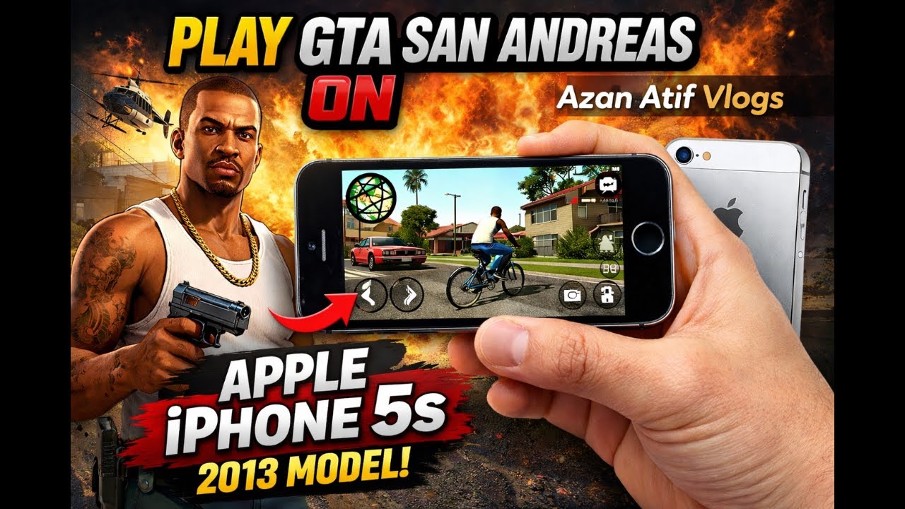 📱 Play GTA San Andreas on Apple iPhone 5s (2013 Model) | Full Gameplay ...