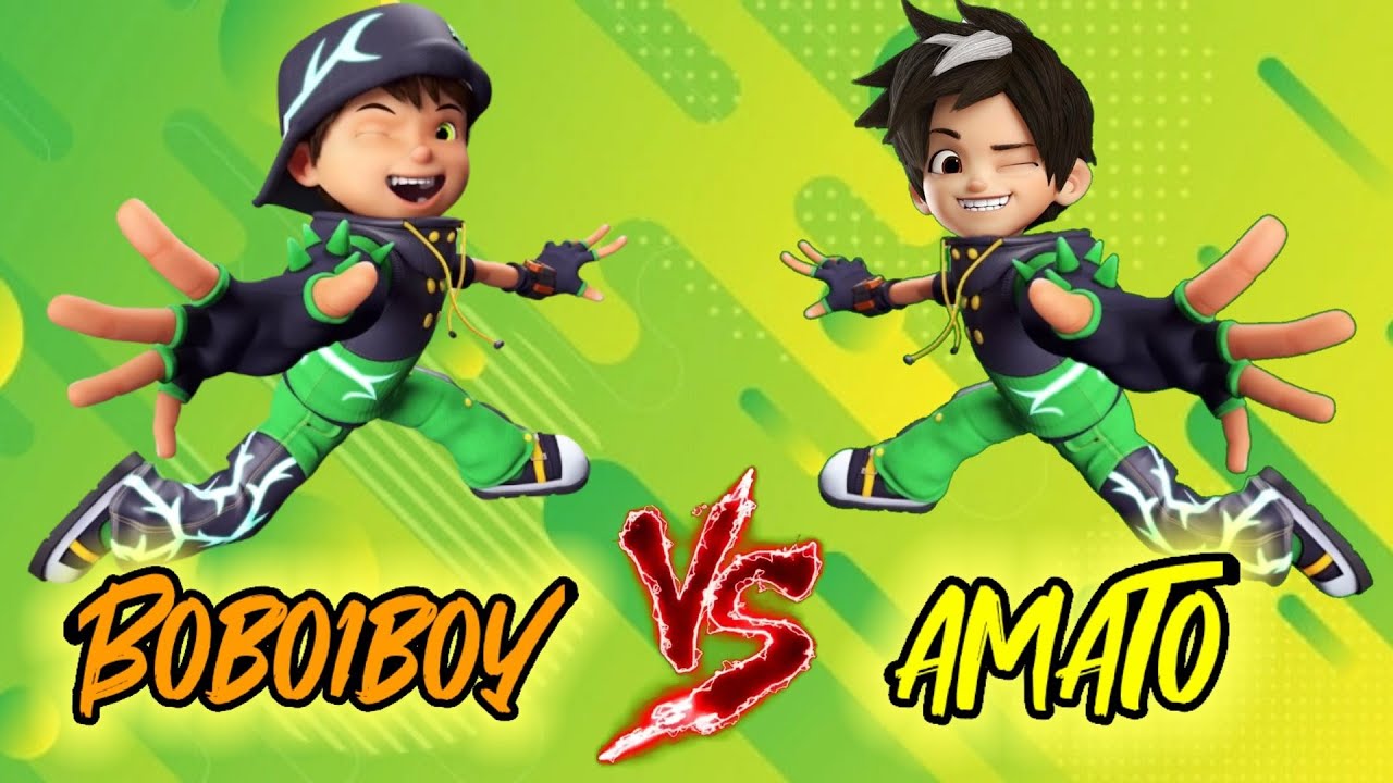 Boboiboy VS Amato Mechamato - YouTube