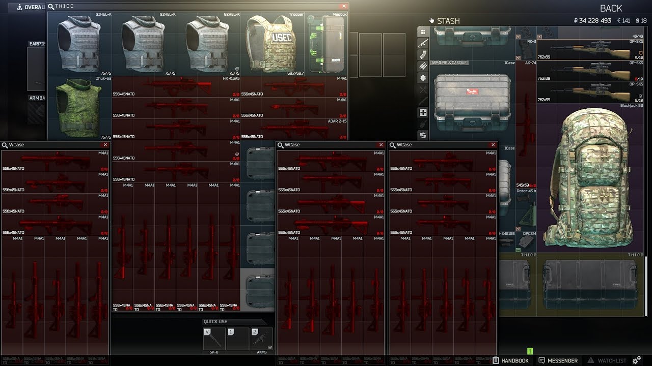 Mon Stash et mes Stats avant le WIPE - Escape From Tarkov - YouTube