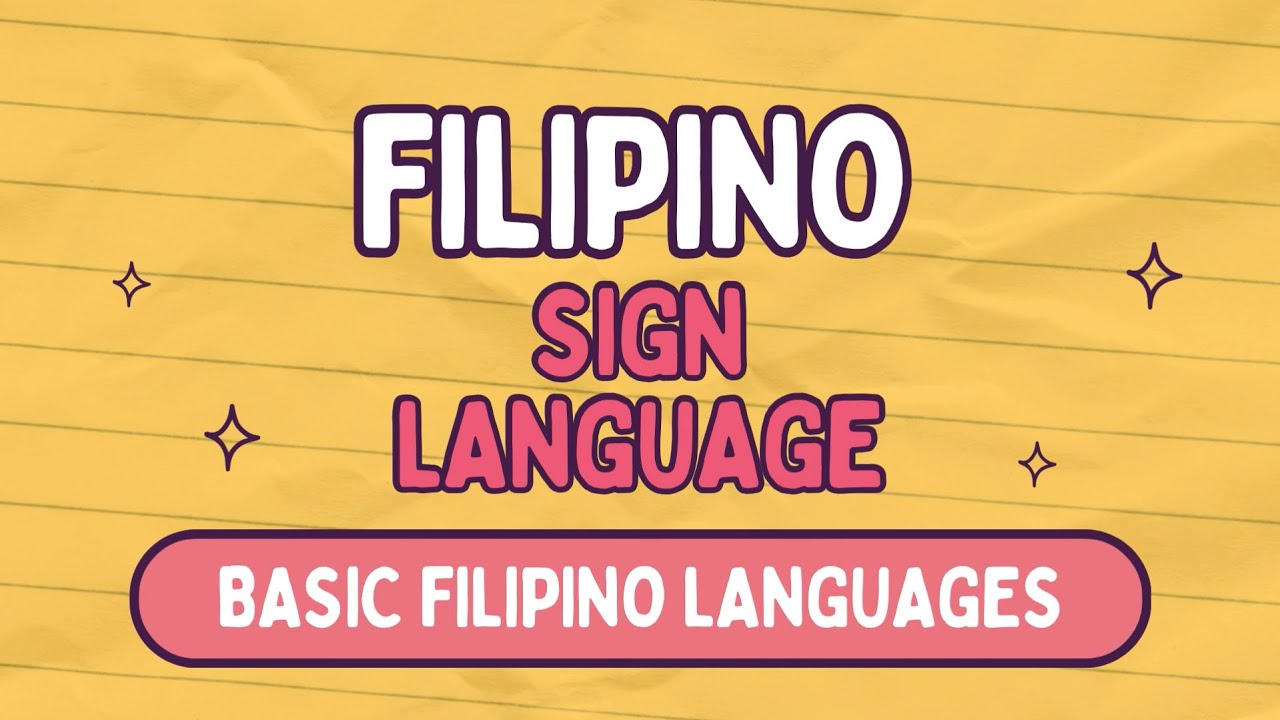 Basic Filipino Sign Language for Beginners (Part 2) | Ejhyll - YouTube
