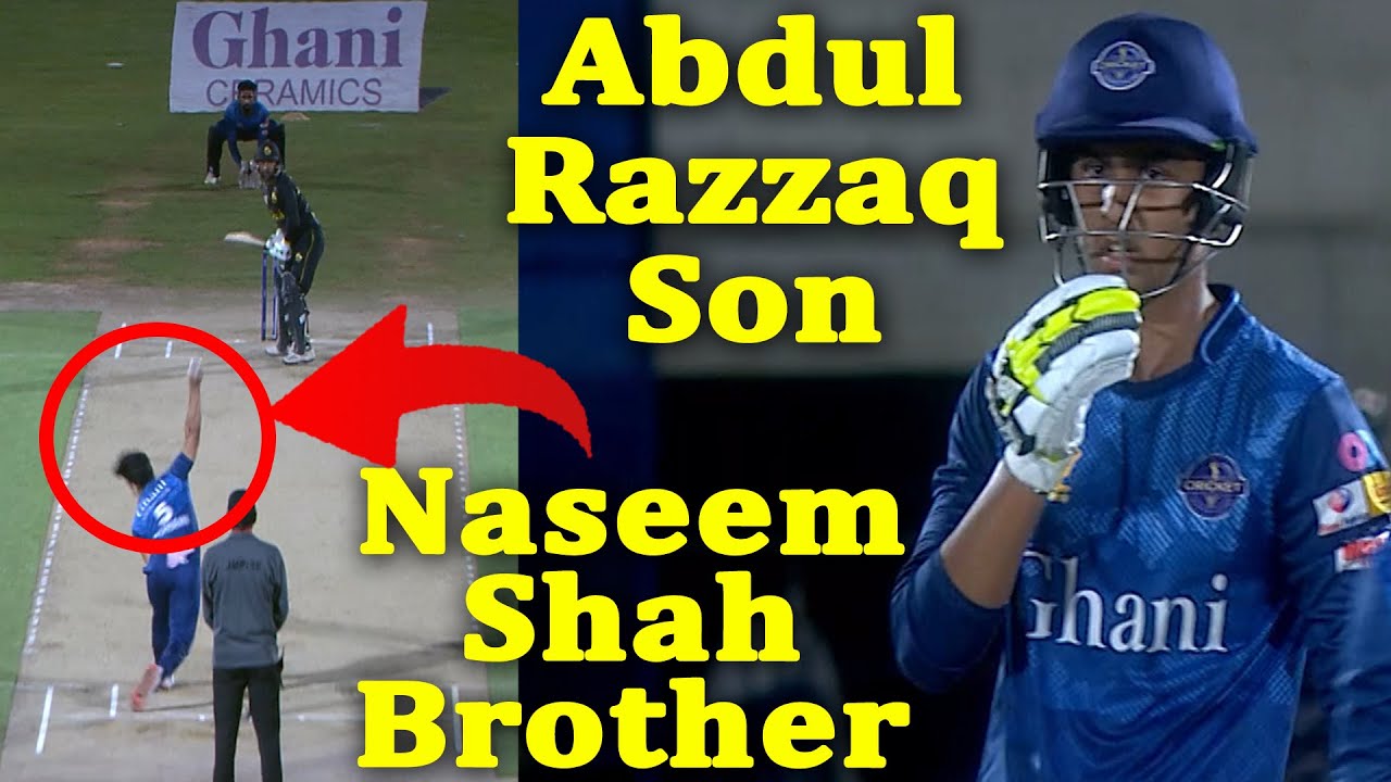 Asif Ali, Sohail Tanveer, Ali Razzaq Son of Abdul Razzaq Batting ...