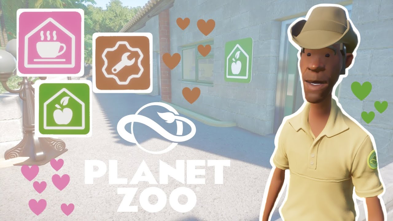 staff area ! planet zoo episode #2 ! - YouTube