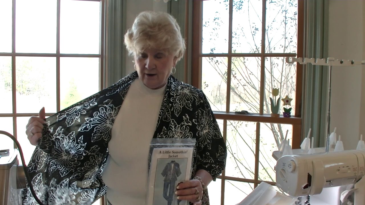 Intro the the little something jacket pattern made on a serger - YouTube