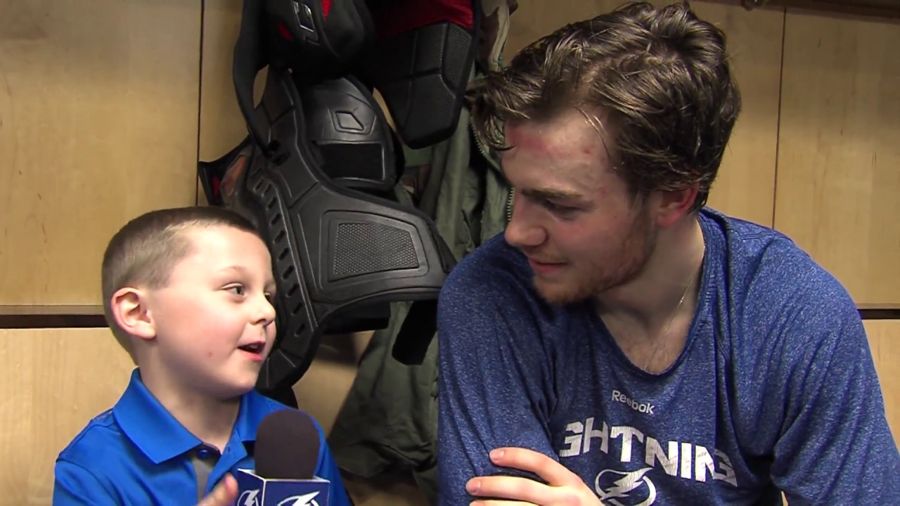 Junior Reporter - One on one with Brayden Point - 20170206 - YouTube
