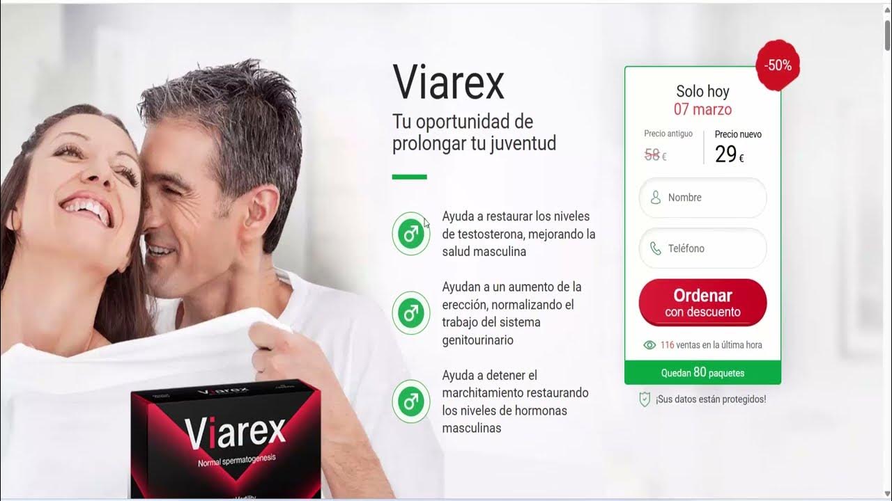 VIAREX (low price, Spain) - Remedy to boost male libido - YouTube