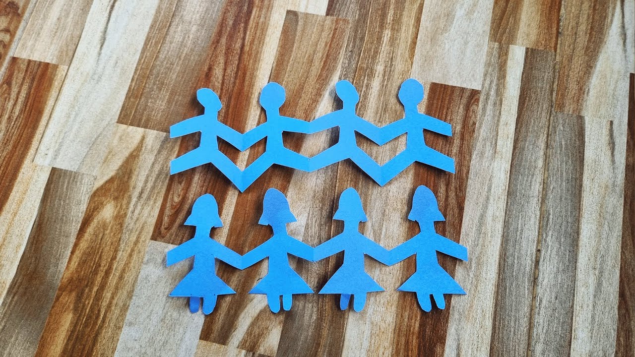 Origami Holding Hands Easy Step by Step - YouTube