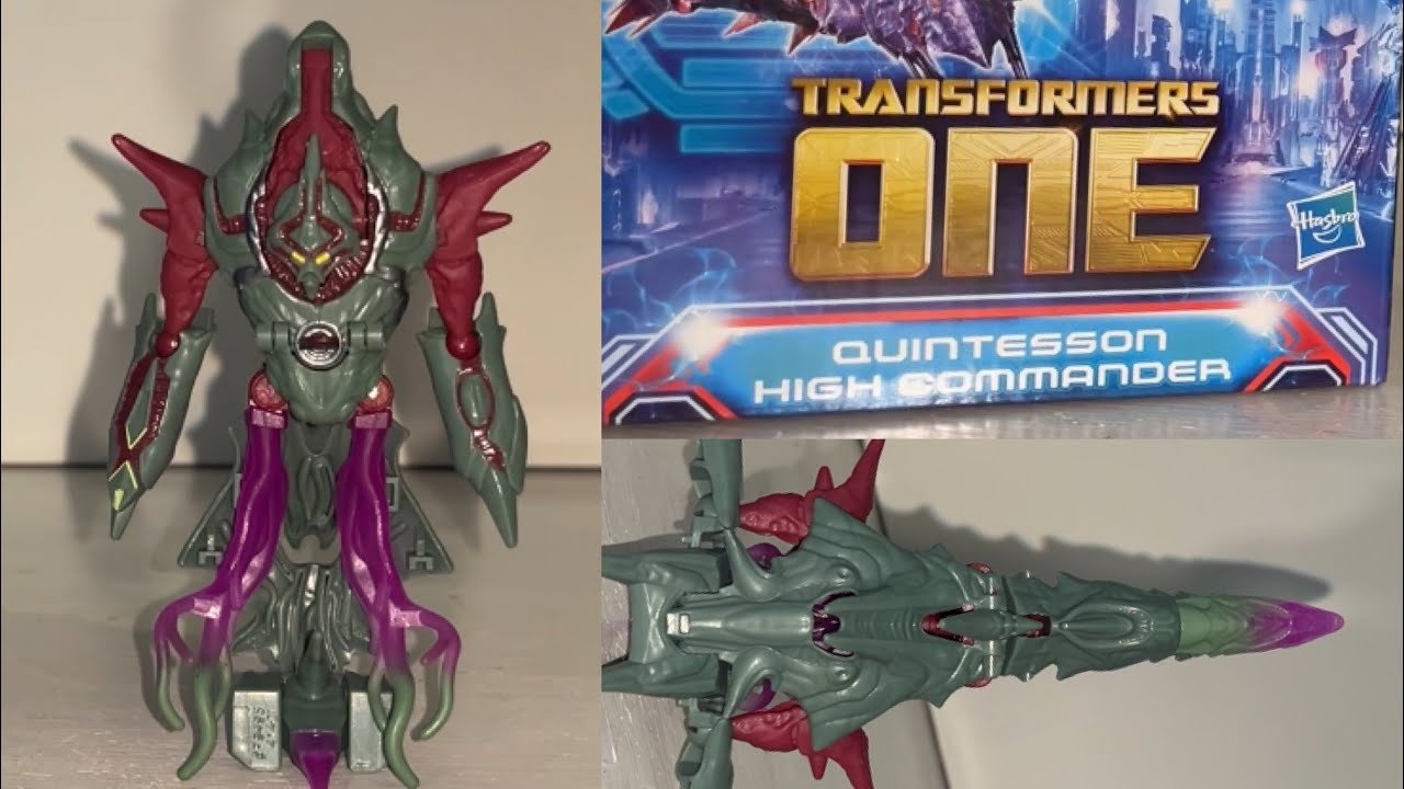 How to transform the quintesson high commander figure. Transformers one ...