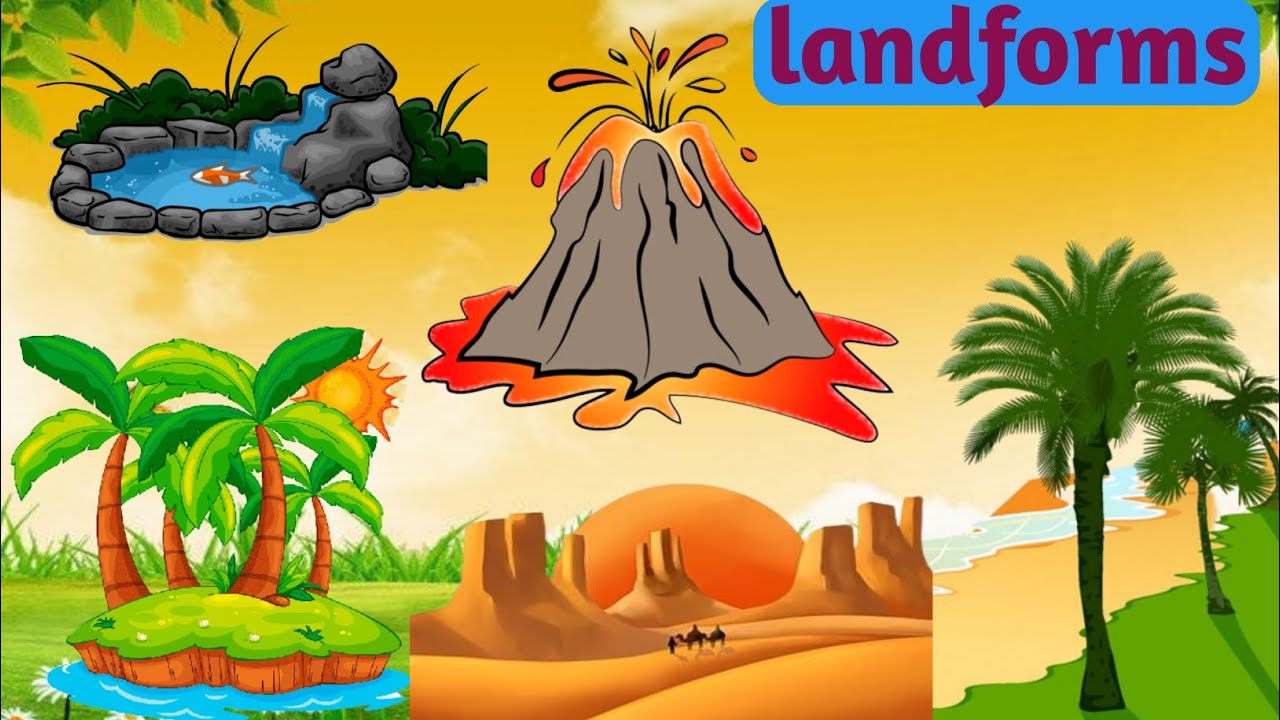 |Different types of landforms easy to learn with pictures and videos ...