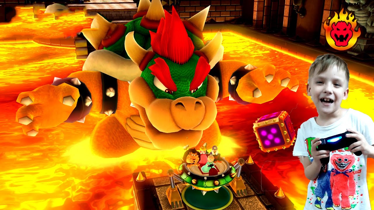 MARIO PARTY 10 - CHAOS CASTLE I PLAY BOWSER (MASTER CPU) - YouTube