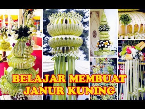 Kreatif cara pembuatan janur pernikahan - YouTube